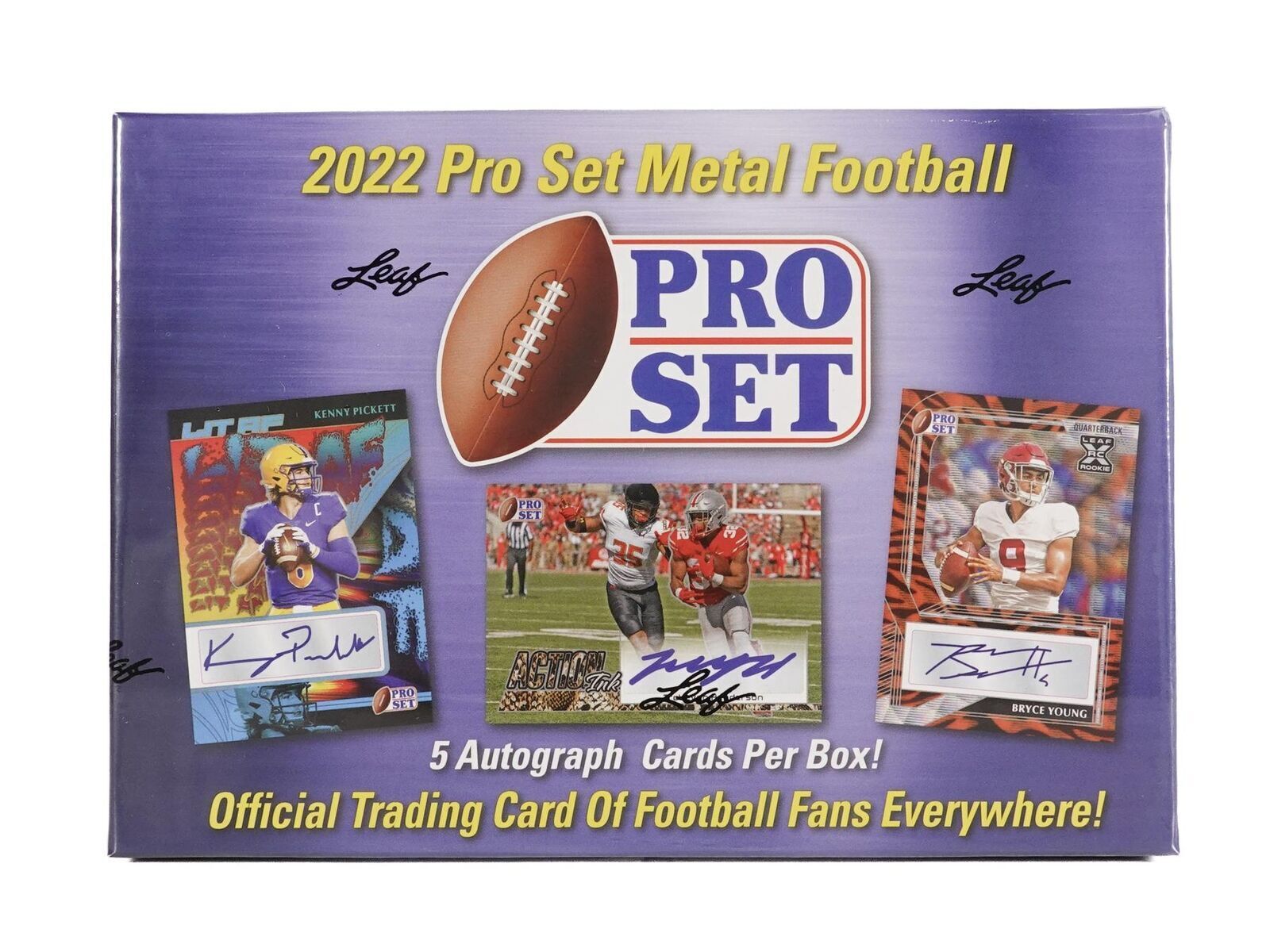 2022 Leaf Pro Set Metal Football Hobby Box – Kevin's Sports Cards and ...
